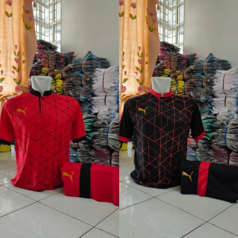 Jual KAOS FUTSAL PUMA || 02 || Merah | Shopee Indonesia