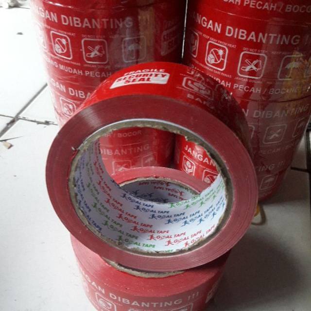Jual Lakban Goal Tape Jangan Dibanting 2Inch / 48mm Panjang 100 yard ...