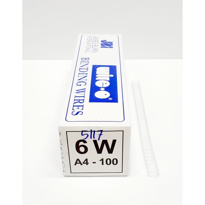 Jual KAWAT JILID SPIRAL BINDING WIRE-O 3/8" - 7.9mm A4 No.6 ISI 100pcs ...