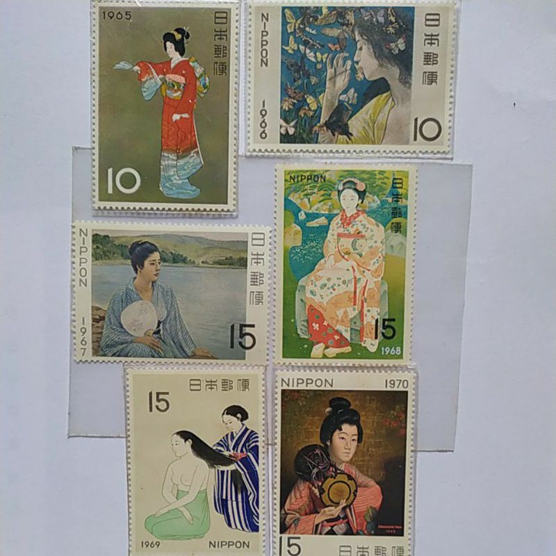 Jual Perangko koleksi stamp Jepang mancanegara wanita jaman dulu baru ...