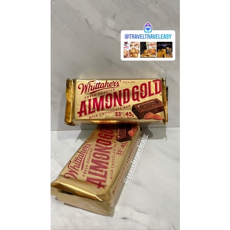 Jual Whittakers Almond Gold Slab 45gr Whittaker’s Whittakers Almond ...