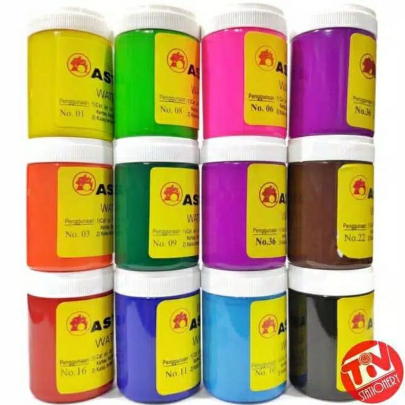 Jual ASTURO water base cat poster cat warna 100cc | Shopee Indonesia