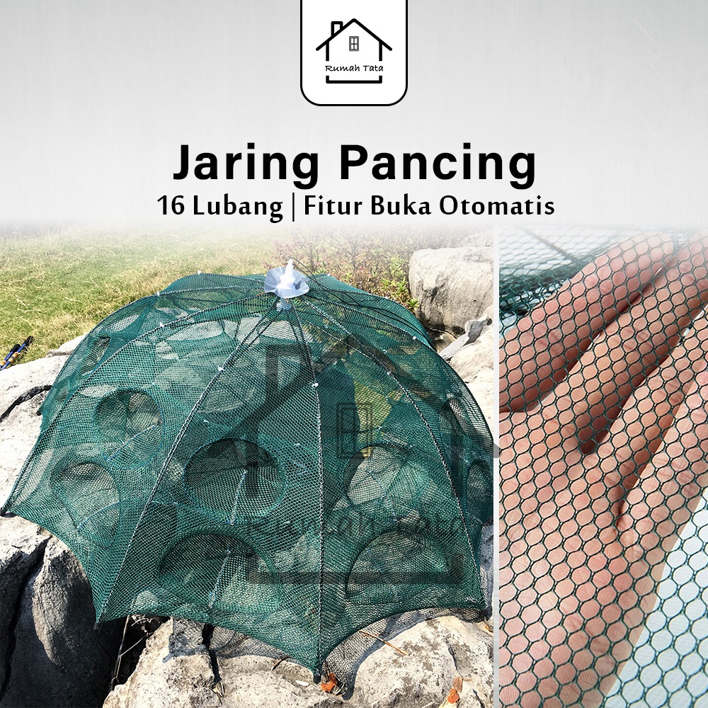 Jual Perangkap ikan / Bubu ikan / Jaring Ikan udang Hexagonal 16 Lubang ...