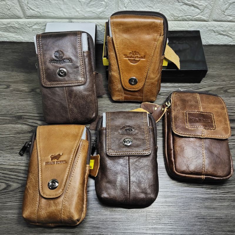 Jual Tas Selempang pria kulit tas hp import tas pinggang tas dompet hp kulit tas pria | Shopee ...