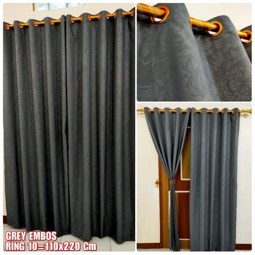 Jual Gorden Embos Motif Horden Pintu dan Hordeng Jendela Smokering 12 ...
