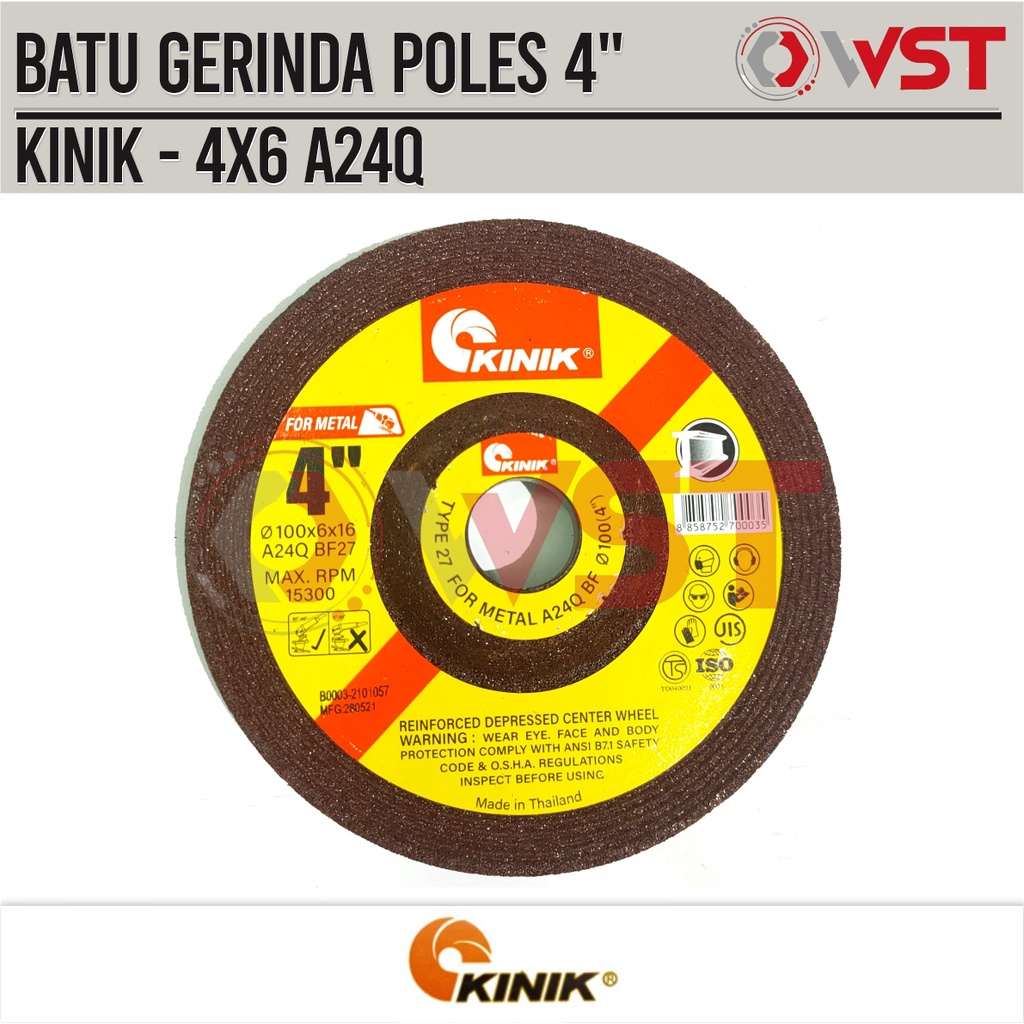 Jual Kinik Batu Gerinda Poles 4x6 / Batu Poles 4inch 100x6x16 | Shopee ...