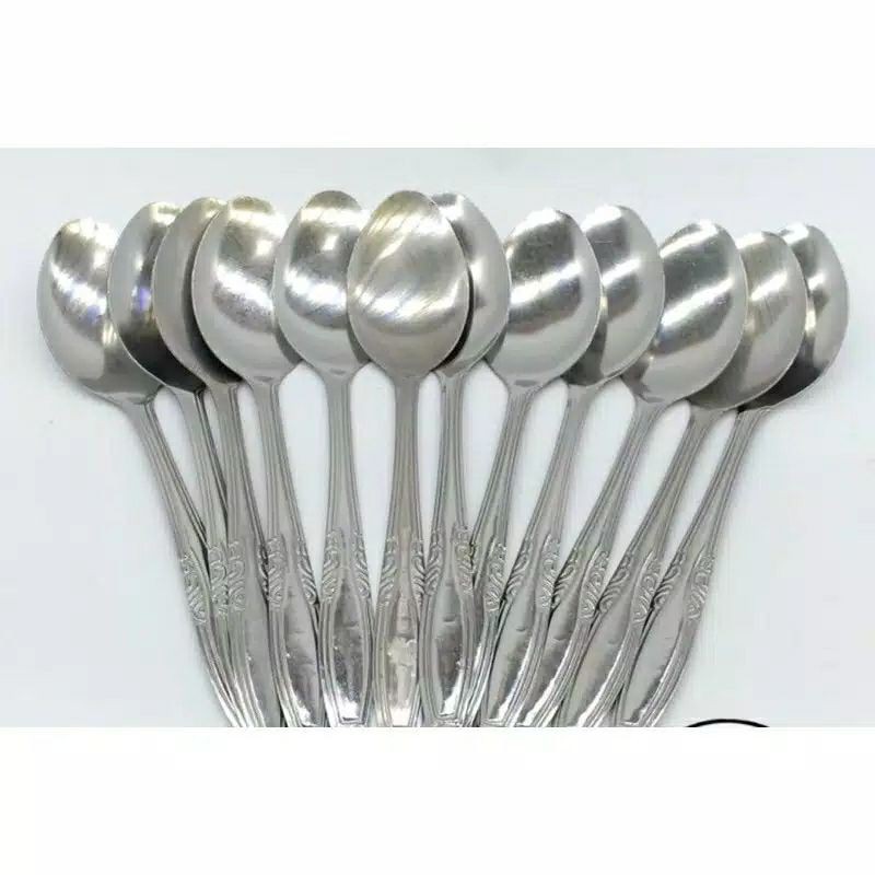 Jual SENDOK MAKAN STAINLESS 1 LUSIN 12pcs | Shopee Indonesia