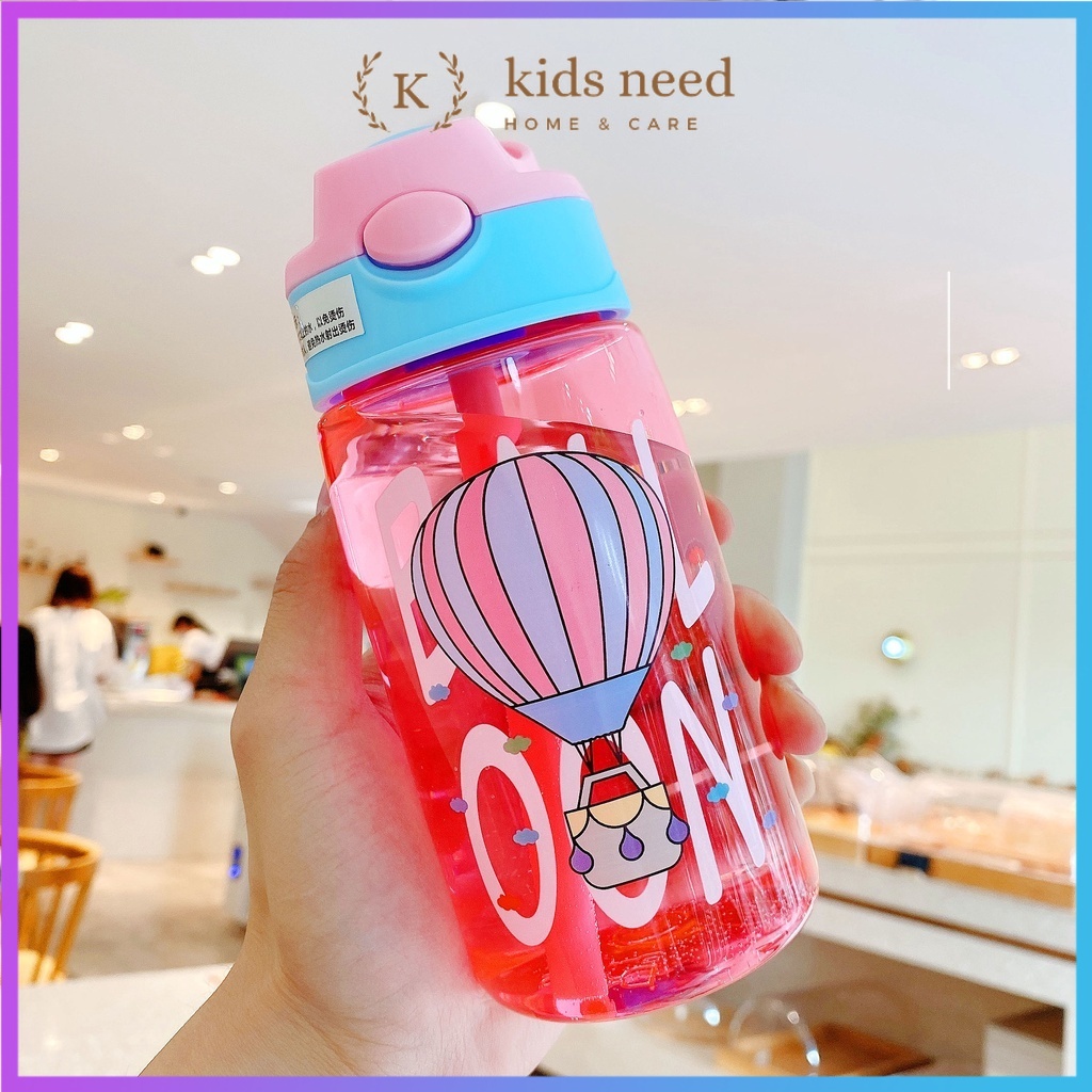Jual Botol Air Minum Anak 450 ML BPA FREE / Botol Minum Anak Lucu Motif Karakter Imut dengan ...