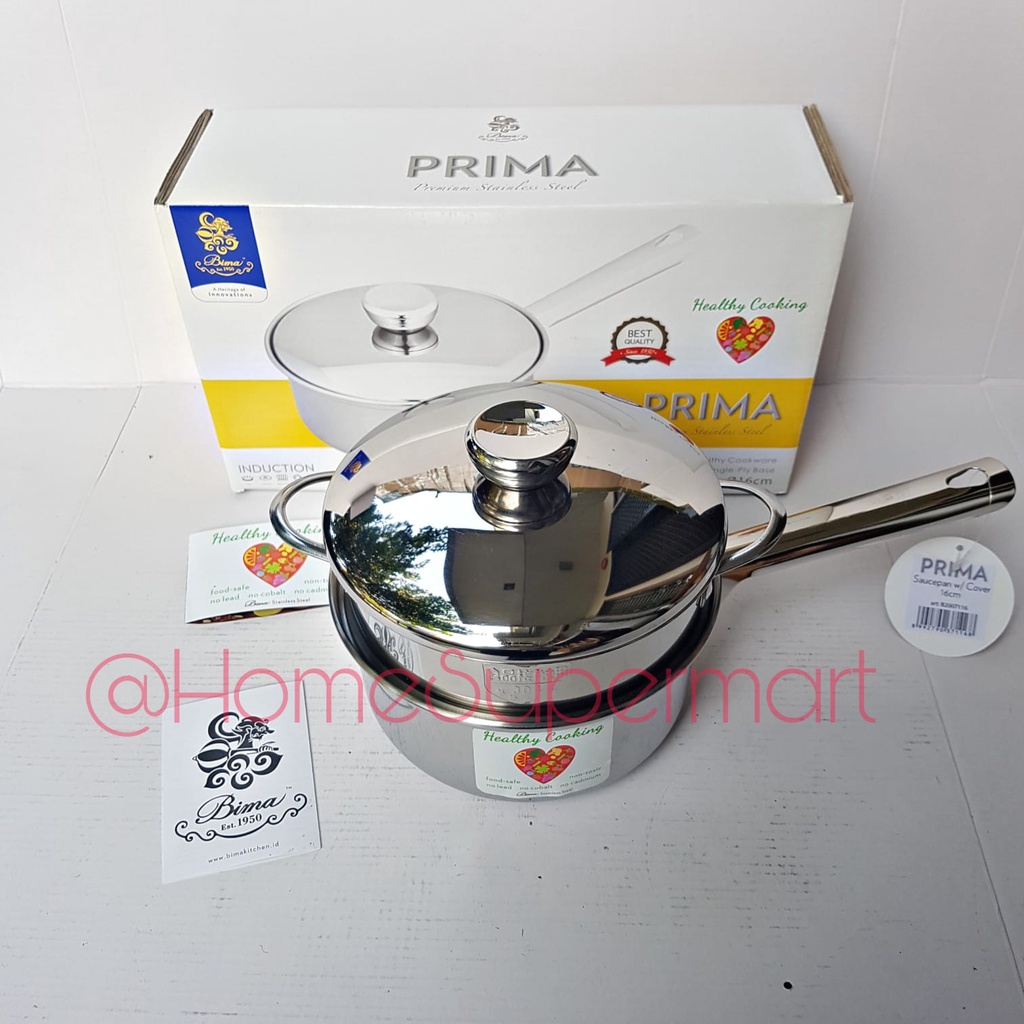 Jual Panci Bima Prima Series Saucepan Panci 16Cm B2007116 Sauce pan ...