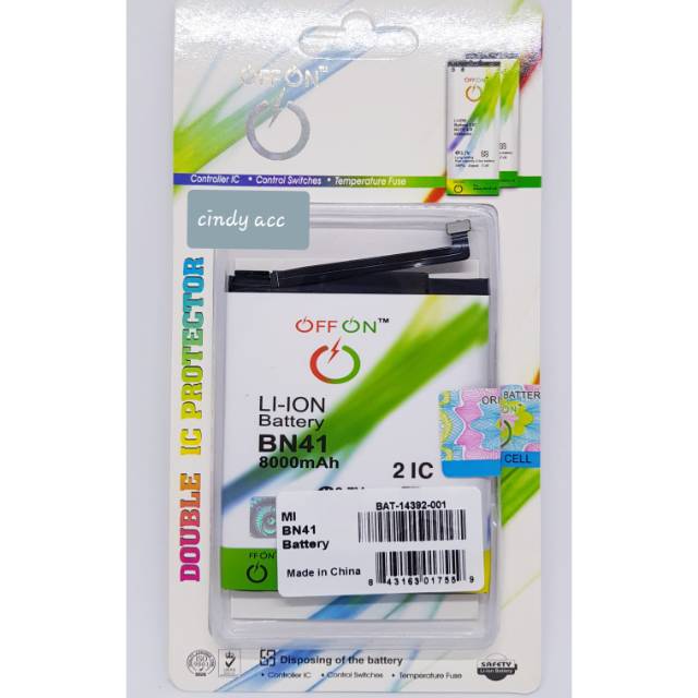 Jual Baterai Redmi Note 4 / Note 4X Mediatek BN41 Double Power Batre ...