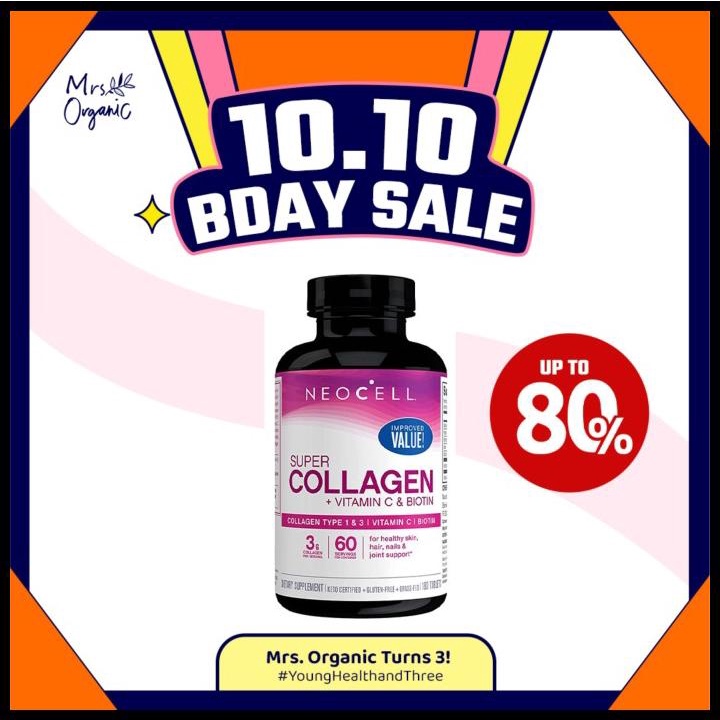Jual NEOCELL Super Collagen Vitamin C Biotin 180 Tabs - awet muda mulus ...