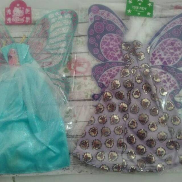 Jual Baju barbie peri sayap non ori | Shopee Indonesia