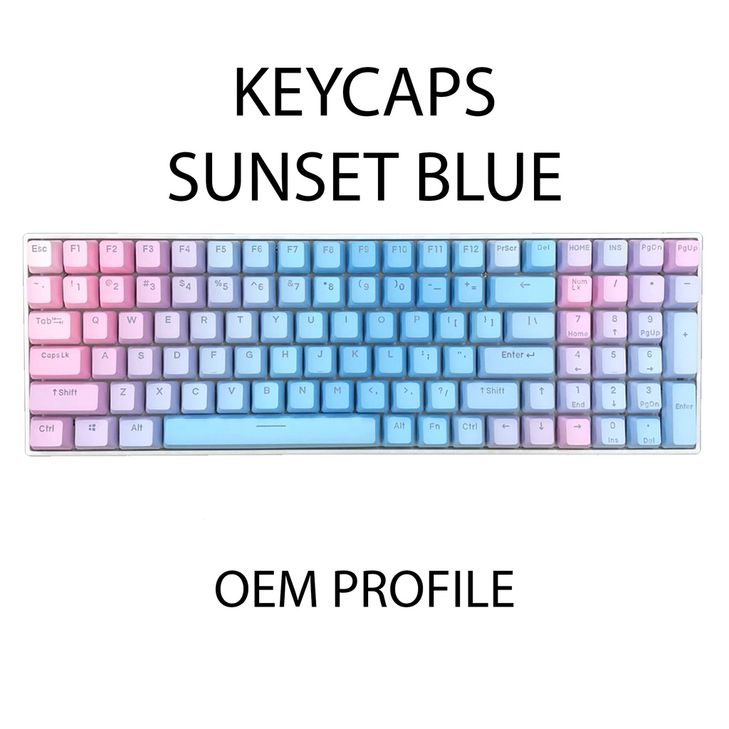 Jual ALCHA KEYCAPS GRADIENT SUNSET BLUE PBT DOUBLE SHOT V.2 | Shopee ...