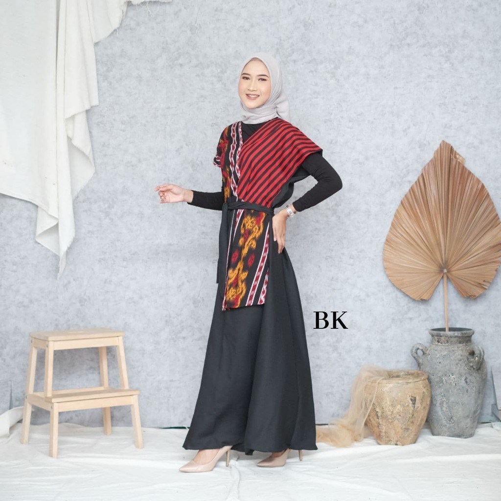 Jual TERBARU GAMIS MODIS DRESS CANTIK BATIK KOMBINASI PITA TUNANGAN ...