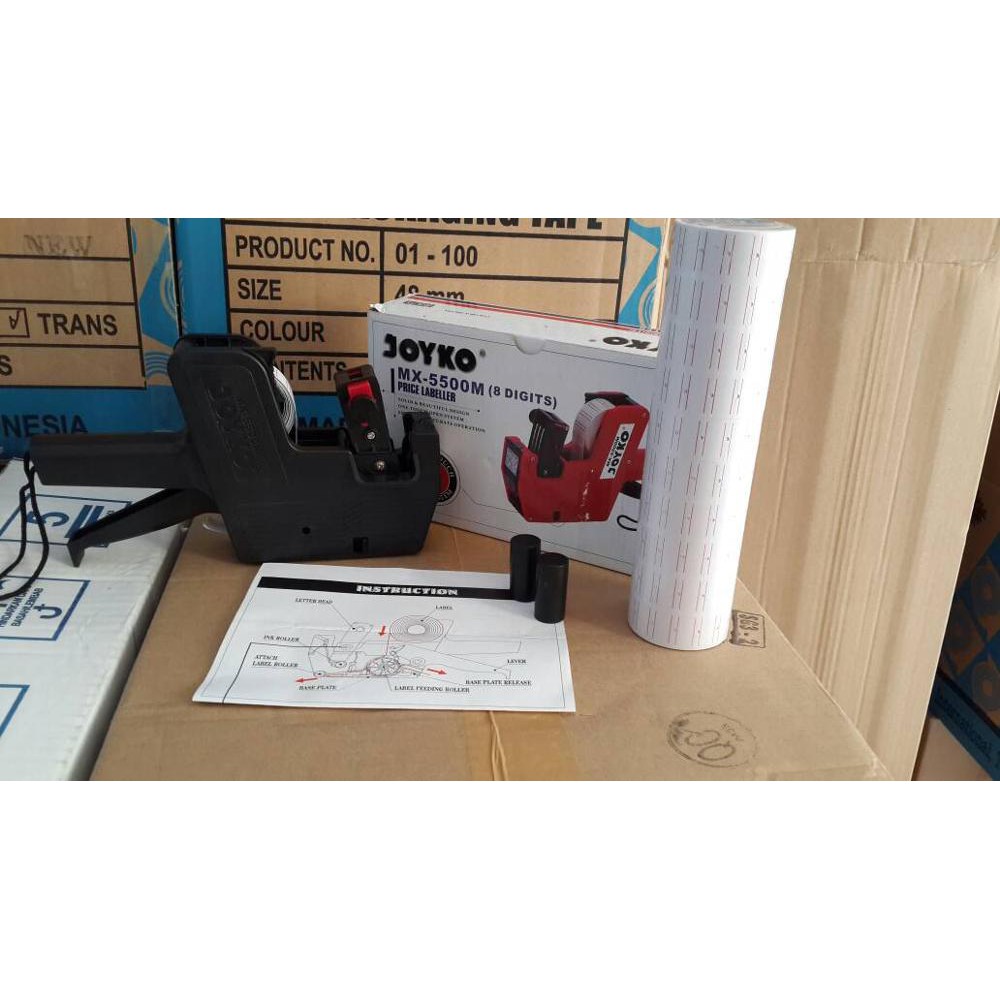 Jual Alat label harga Joyko MX5500M set 10 Roll kertas label harga 2 ...