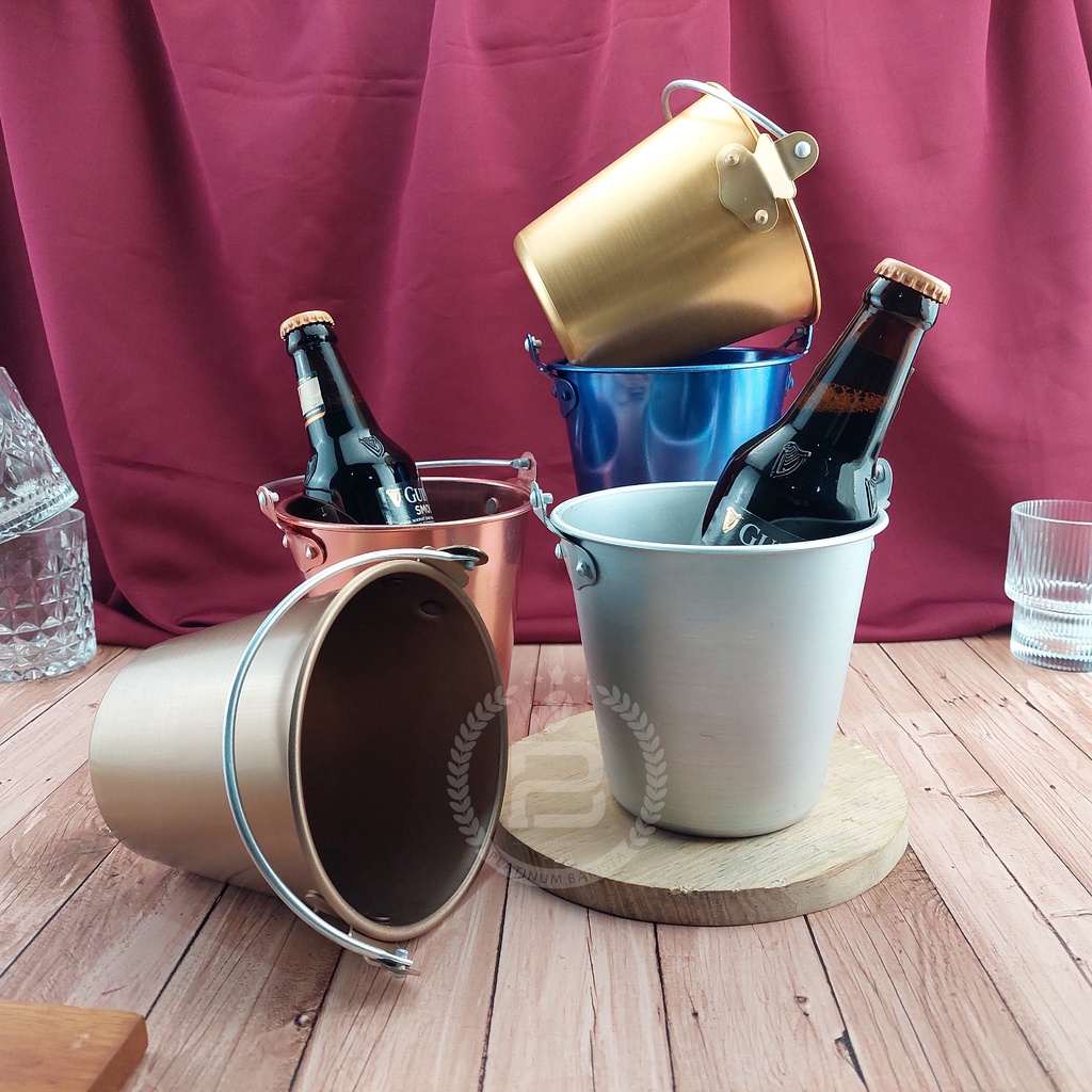 Jual Bucket Ice Aluminium 1L Wadah Ember Es Batu Minuman Dingin ...