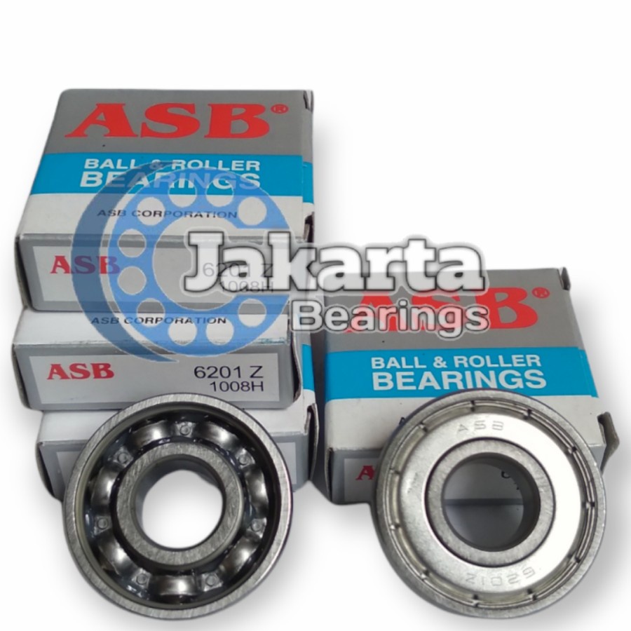 Jual Bearing 6201 Z 6201Z tutup besi sebelah MERK ASB | Shopee Indonesia