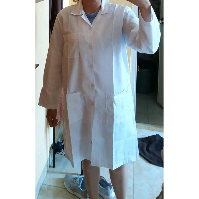 Jual JAS PUTIH PRAKTIKUM PRAKTEK JAS LABORATORIUM UKURAN S M L XL XXL ...