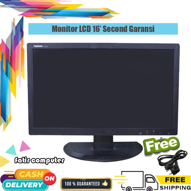 Jual LED LCD Monitor PC Komputer Dekstop CCTV 16 Inch Wide Merek Campur ...