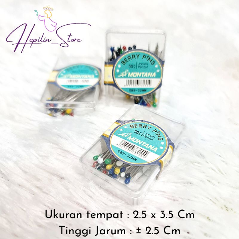 Jual Jarum Pentul Kecil 1 Pack Kecil ( 50 pcs ) / Jarum Hijab Kecil ...