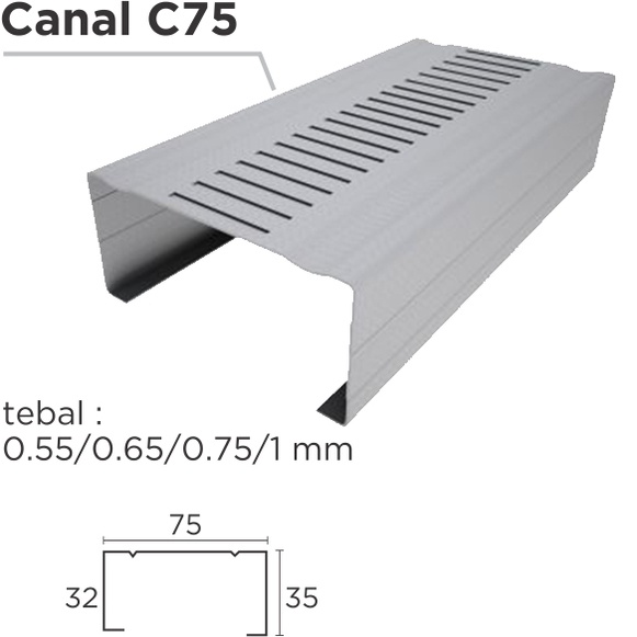 Jual Truss - Canal C75 Big / C80 - Tebal 0.75 | Shopee Indonesia
