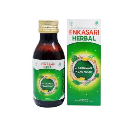 Jual ENKASARI HERBAL / ENKASARI KUMUR 120ML PENGHILANG BAU MULUT DAN ...