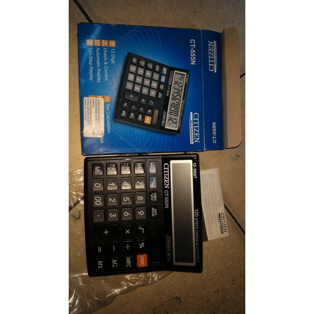 Jual Jual kalkulator citizen original type CT 555N Murah | Shopee Indonesia