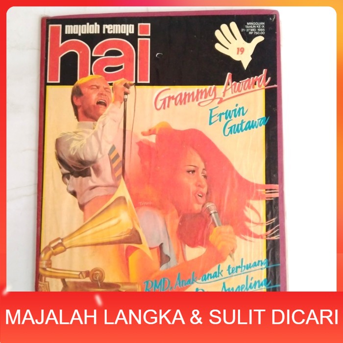Jual Majalah HAI No.19 Mei 1985 Cover GRAMMY AWARD ( HARD COVER ...