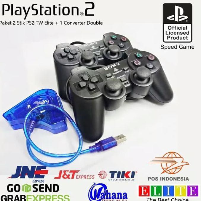 Jual Stik/Stick PS2 PS 2 + Converter | Shopee Indonesia