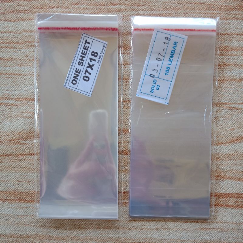 Jual PLASTIK ONE SHEET / LEMBARAN UKURAN 8X17 9x18 CM | PLASTIK KUE 1 ...