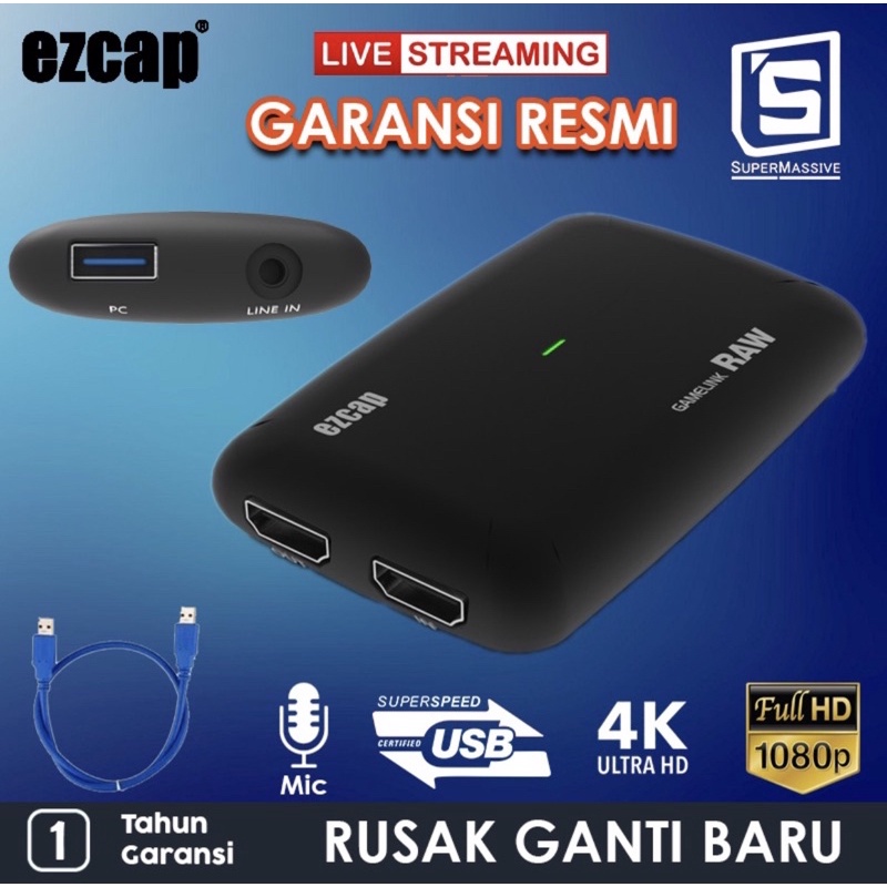 Jual Hop Hop Ezcap 261 M Ezcap 321 Game Capture Live Streaming Record ...
