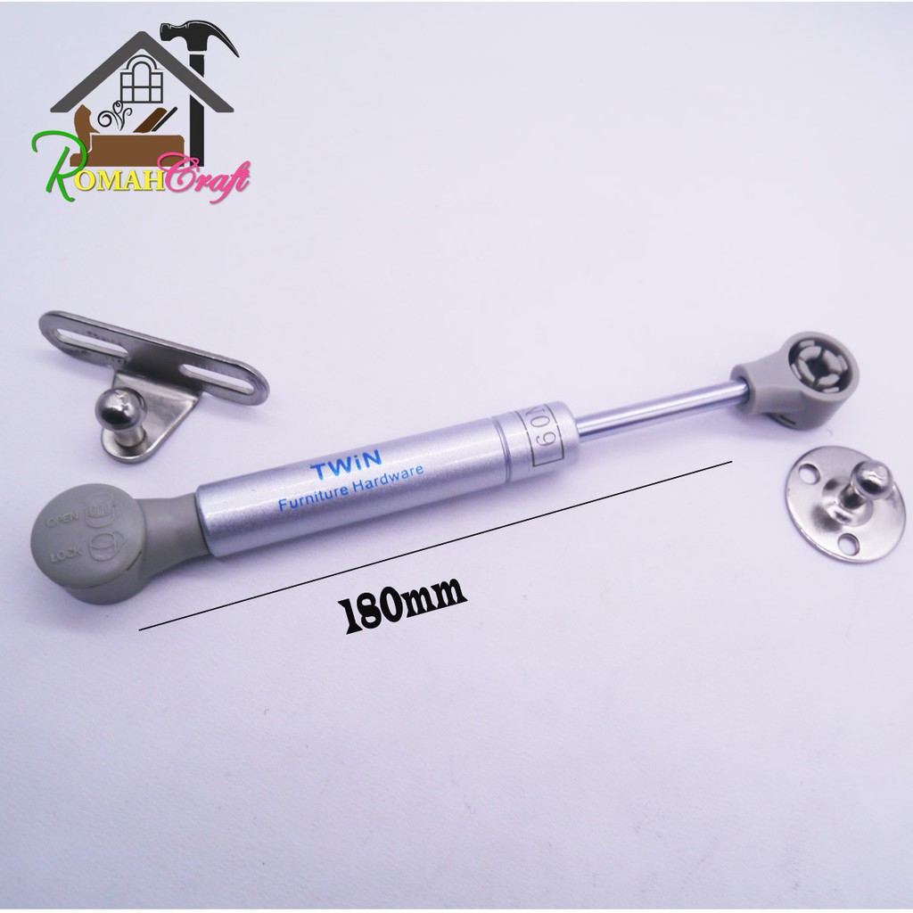 Jual Gas Spring MINI 180mm membuka pintu kabinet Loaded Lid Stays (Free ...