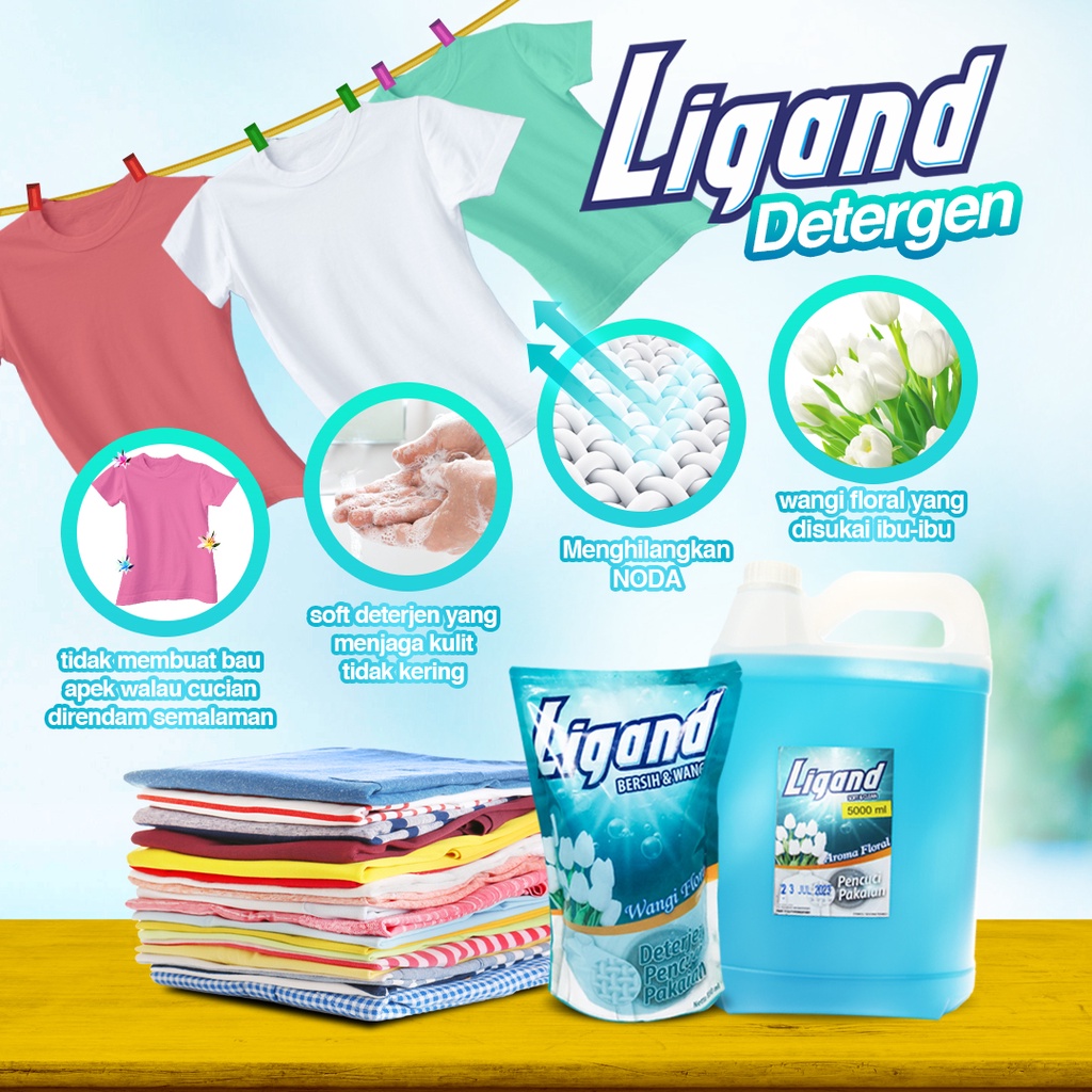Jual LIGAND Detergen Cair 850ML - Sabun Cuci Baju Bahan Alami Ramah ...