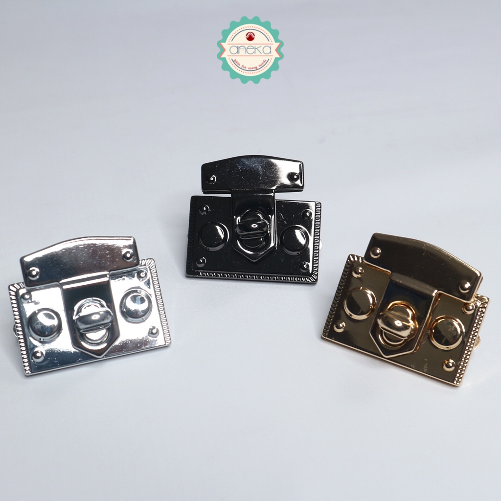 Jual Kancing / Kunci Putar Besi Emas,Silver,Hitam - PCS | Shopee Indonesia