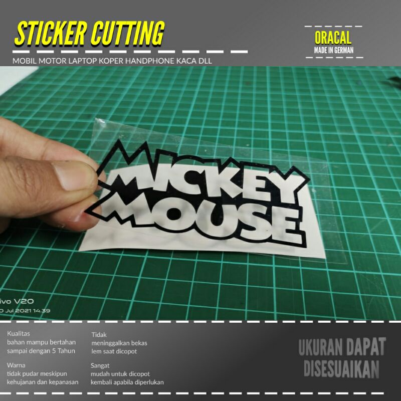 Jual STIKER MICKEY MOUSE 7 STICKER CUTTING TRANSPARAN | Shopee Indonesia