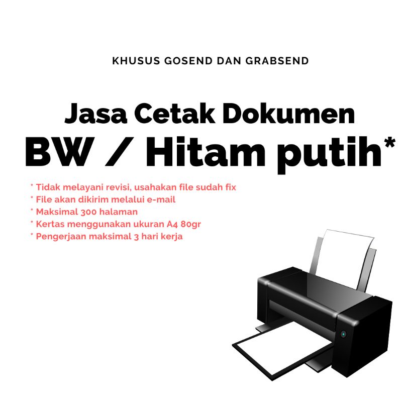 Jual Cetak Dokumen File Hitam Putih | Shopee Indonesia