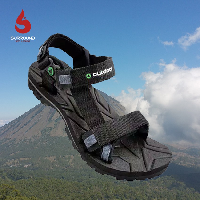 Jual Sandal Gunung Outdoor Pro Pria SABER Black 100% ORIGINAL | Shopee Indonesia