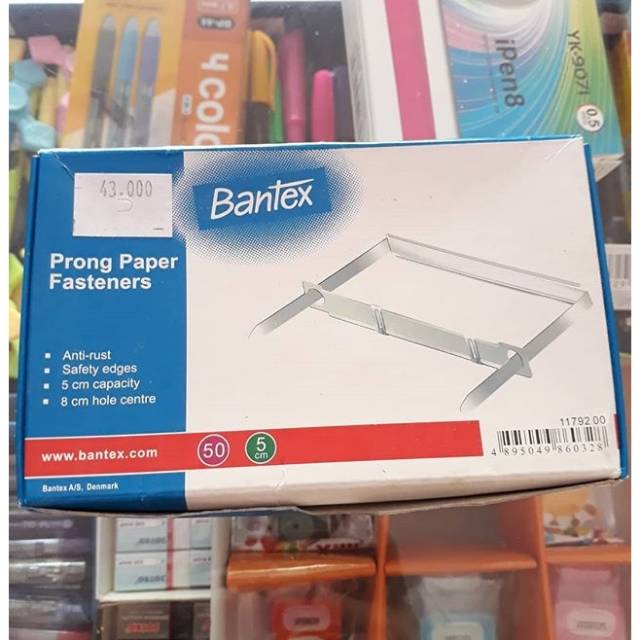 Jual Akko/paper fasteners/akko bantex/bantex/prong paper fasteners/akko ...