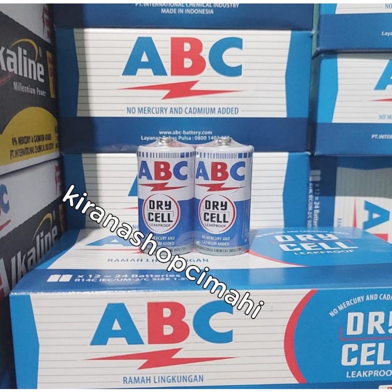 Jual Batre ABC biru tanggung isi 2 pcs / baterai / battery / batu abc ...