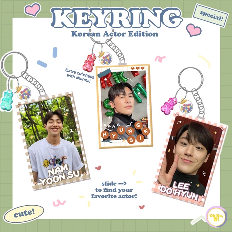 Jual ACTOR KEYRING KEYCHAIN GANTUNGAN KUNCI AKTOR DRAKOR KDRAMA DRAMA ...