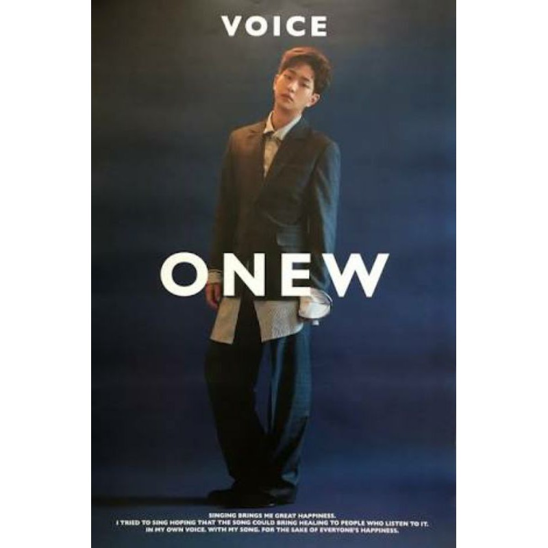 Jual OFFICIAL POSTER ONEW VOICE | Shopee Indonesia