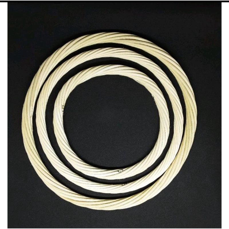 Jual ring rotan plintir makrame rotan buket natal lingkatan dekorasi ...