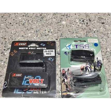Jual Voltmeter aki digital volt meter pengukur aki motor merk random / Alat Ukur Cek Tegangan ...