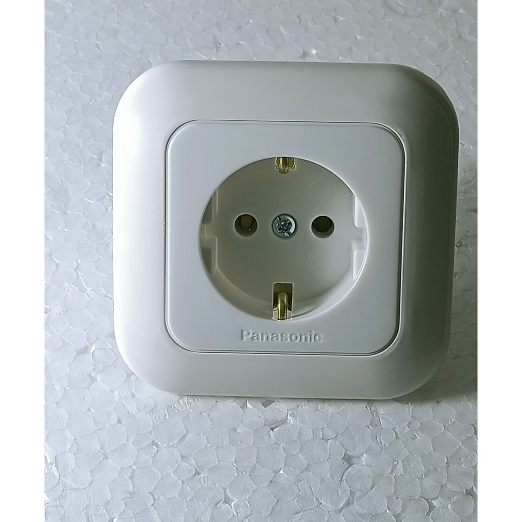 Jual STOP KONTAK TUNGGAL TANAM PANASONIC TERMINAL COK LISTRIK SINGLE ...