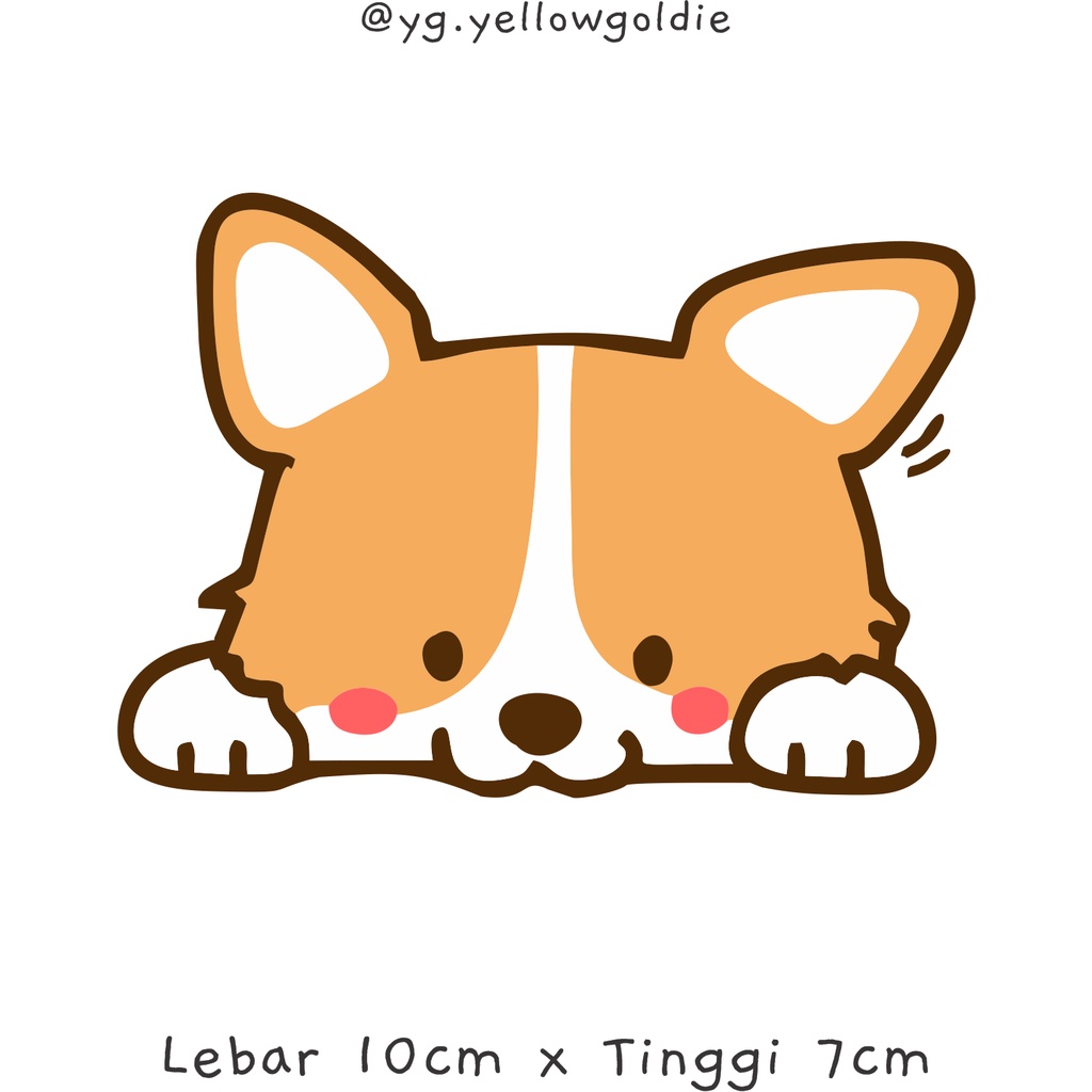 Jual stiker kaos baju gambar hewan anjing doggy lucu | Shopee Indonesia