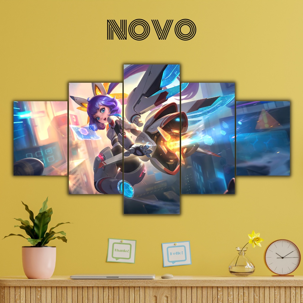 Jual NOVO 1 SET Pajangan Hiasan Dinding Poster NANA Mobile Legend Wall ...