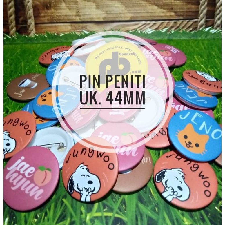 Jual CETAK PIN MURAH UKURAN 44MM /CUSTOM PIN/CETAK PIN PENITI MURAH/PIN ...