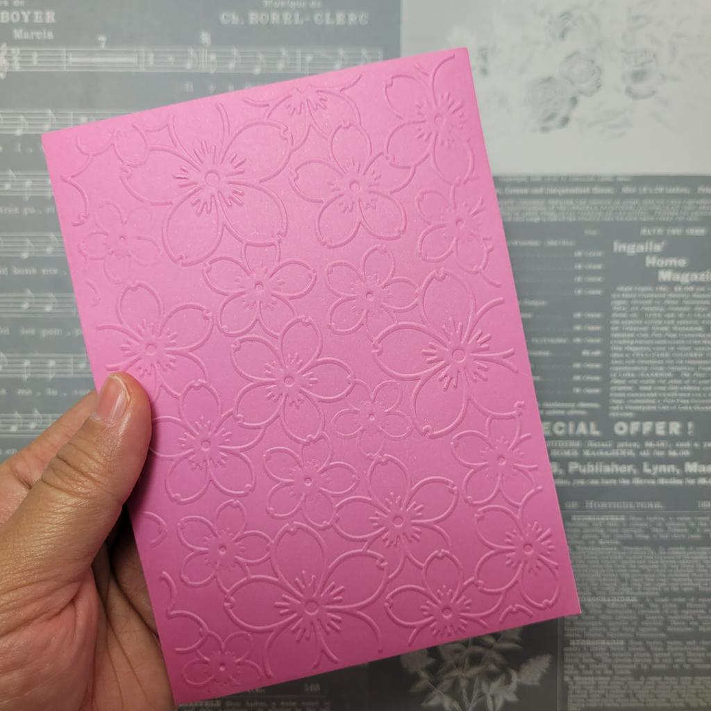 Jual Emboss Paper - SAKURA FLOWER (Embossing Folder) | Shopee Indonesia