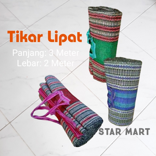 Jual Tikar Lipat 3 x 2 meter tikar karpet lantai bahan plastik dan kain ...