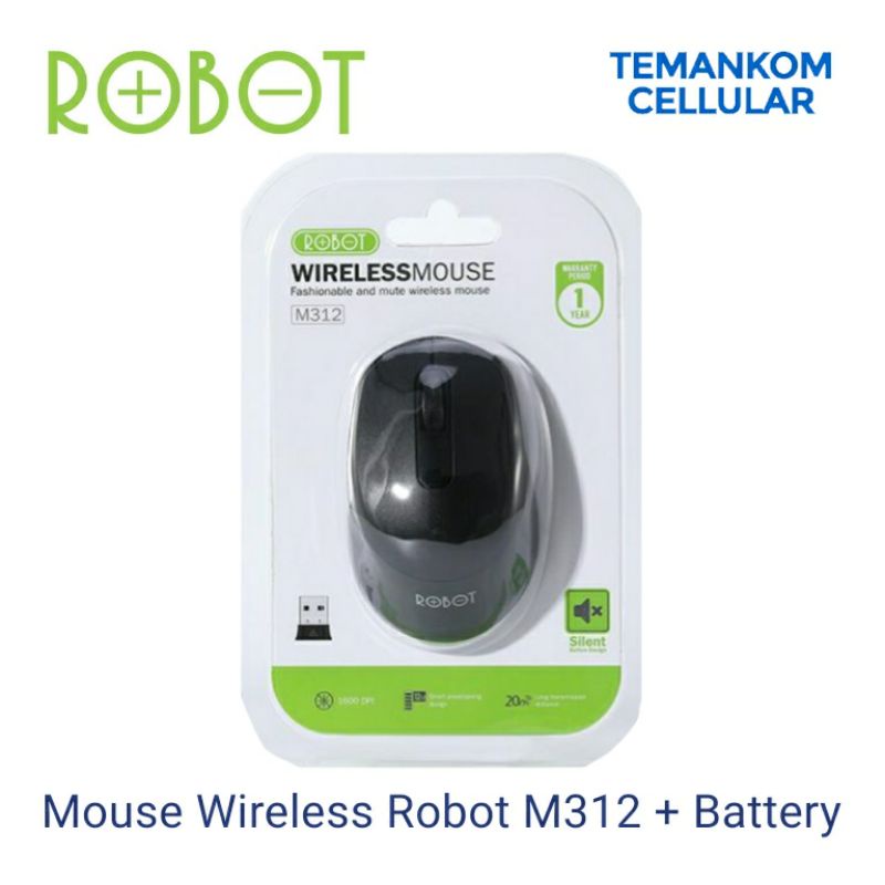 Jual Mouse Robot Wireless tanpa kabel M312 garansi resmi | Shopee Indonesia